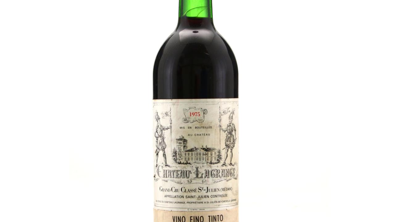 Ch Lagrange 1975 St Julien 3eme Cru Wine Wine Auctioneer