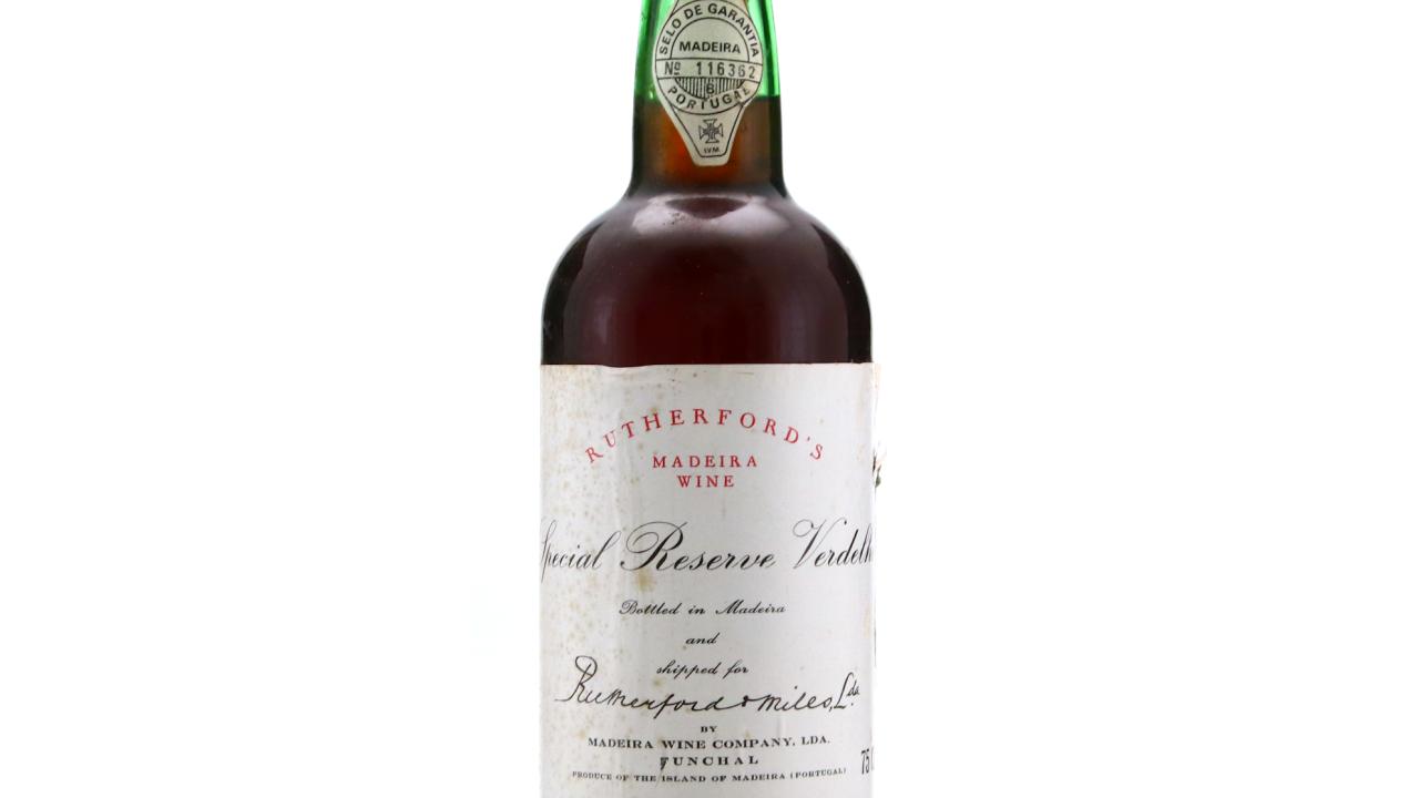 Rutherford and Miles Special Reserve Verdelho Madeira Wine | Wine ...