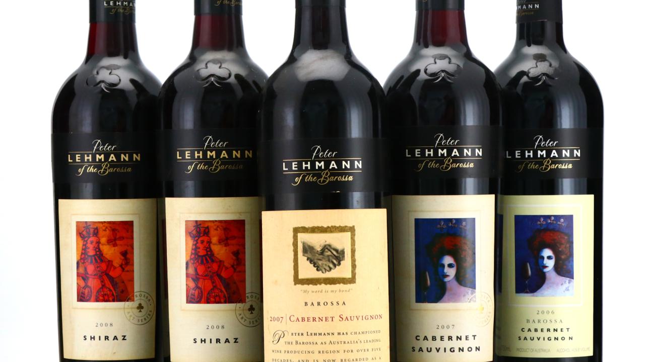Assorted Peter Lehmann Shiraz & Cabernet Sauvignon 2000s Barossa Valley ...