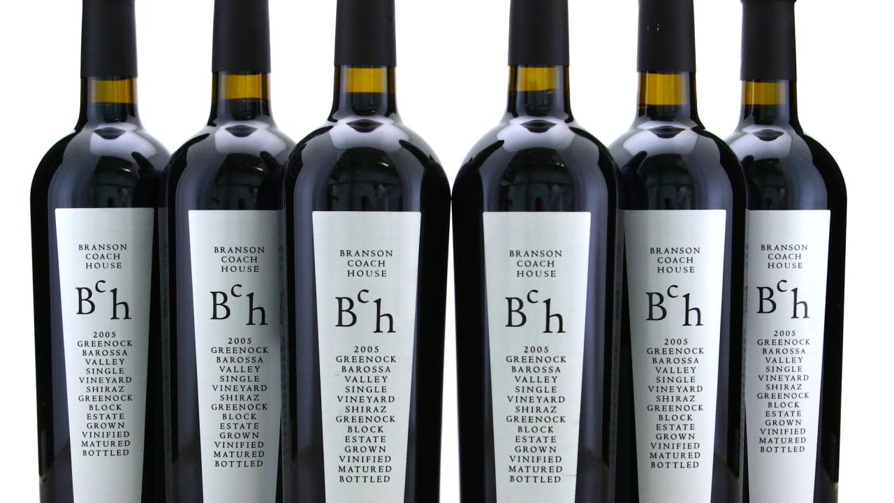 Branson Coach House Greenock Single Vineyard Shiraz 2005 Barossa Valley ...