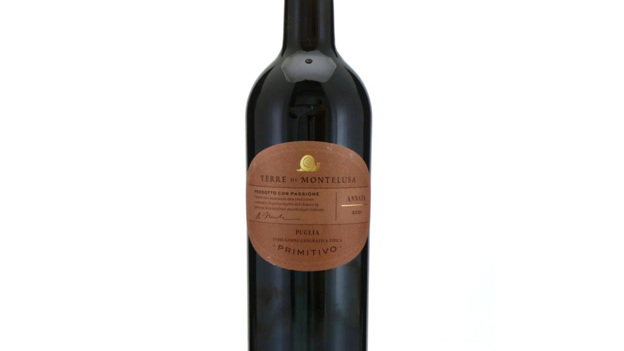Terre Di Montelusa Primitivo 2021 Puglia Wine | Wine Auctioneer