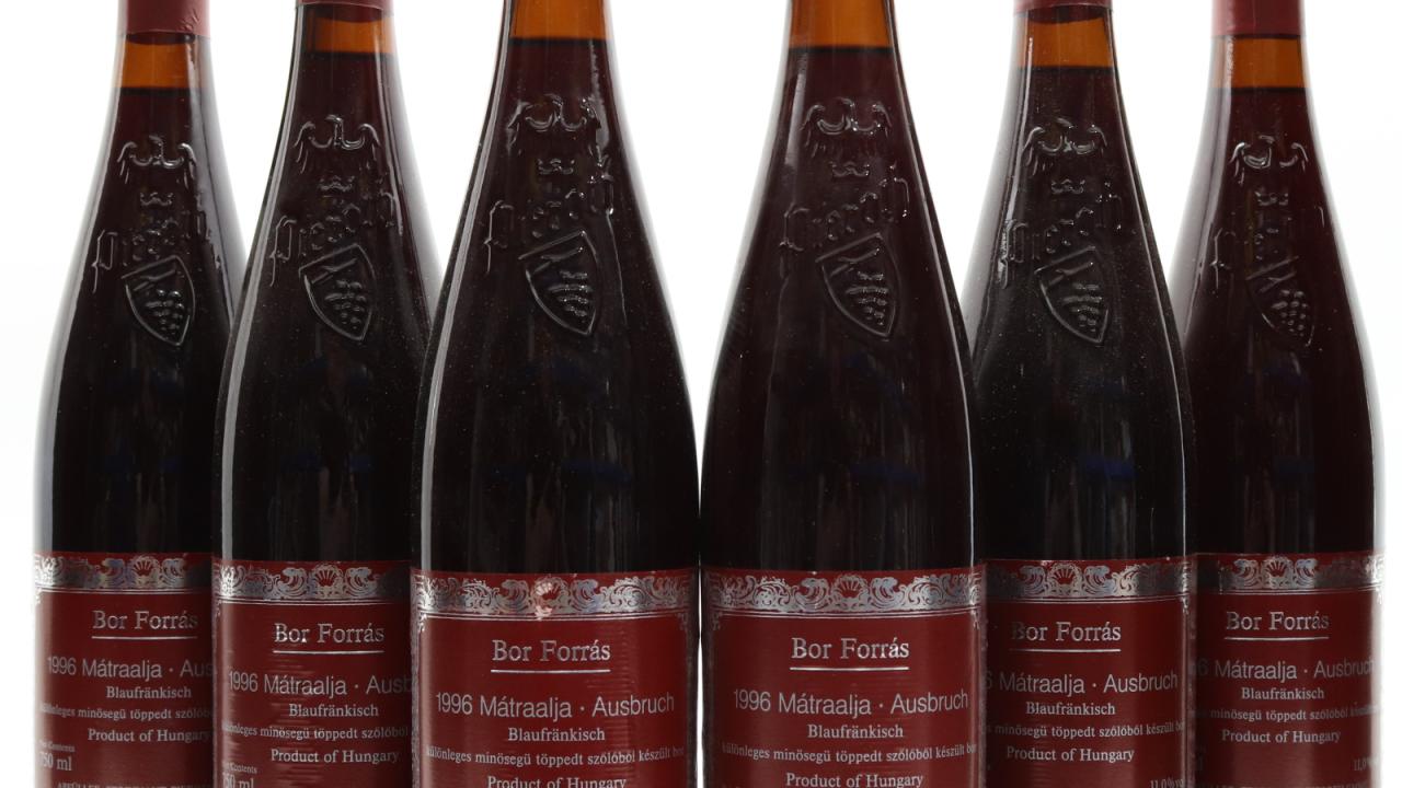 Pieroth Bor Forras Blaufrankish 1996 Hungary Wine | Wine Auctioneer