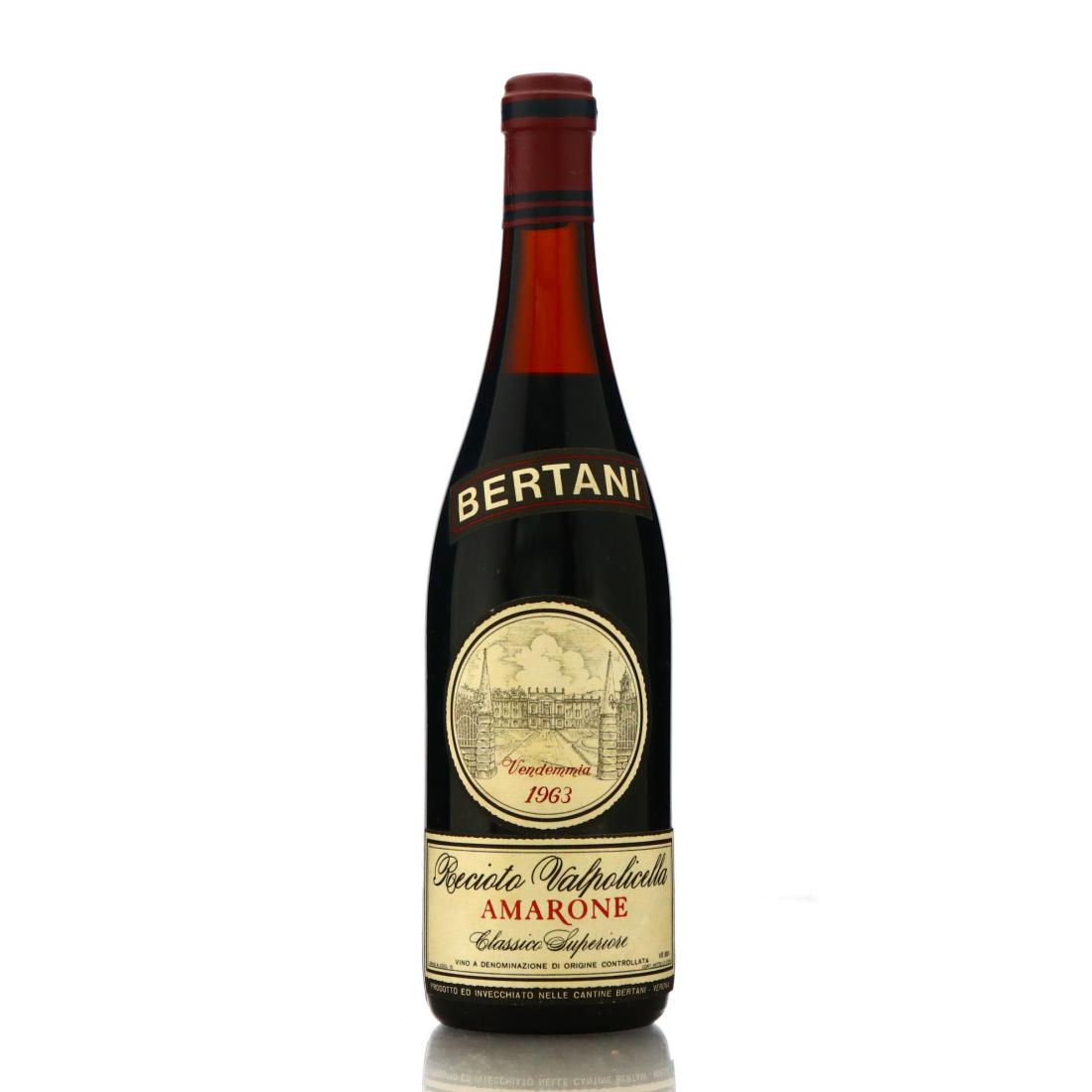 Bertani Recioto Della Valpolicella 1963 Amarone Classico Superiore Wine ...