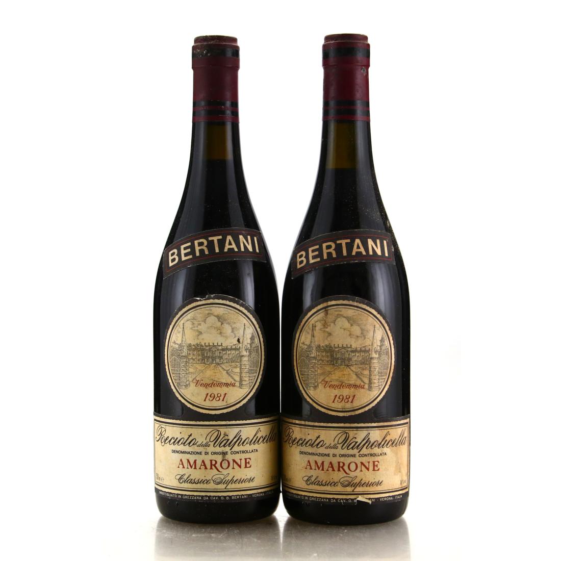 Bertani 1981 Recioto Valpolicella Classico Superiore Wine | Wine Auctioneer