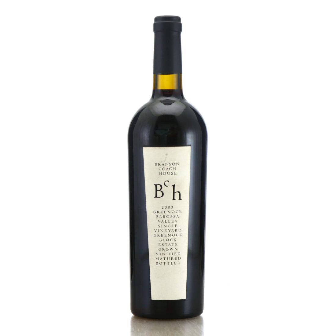 Branson Coach House Greenock Block Shiraz 2003 Barossa Valley Wine ...
