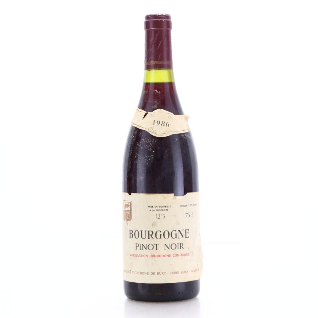 Caves des Vignerons de Buxy Pinot Noir 1986 Bourgogne Wine | Wine ...