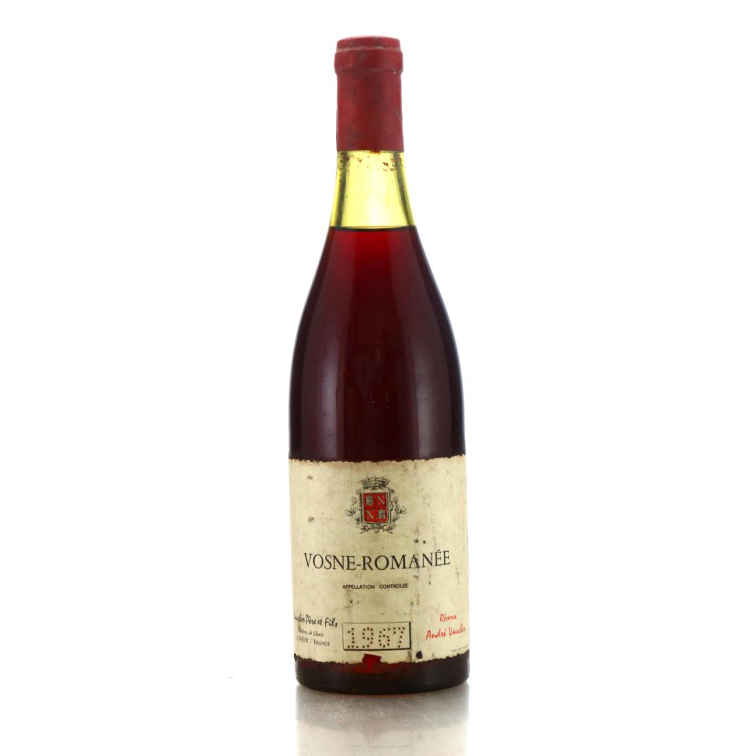 Andre Vaucher Pere & Fils Reserve 1967 Vosne-Romanee Wine | Wine Auctioneer