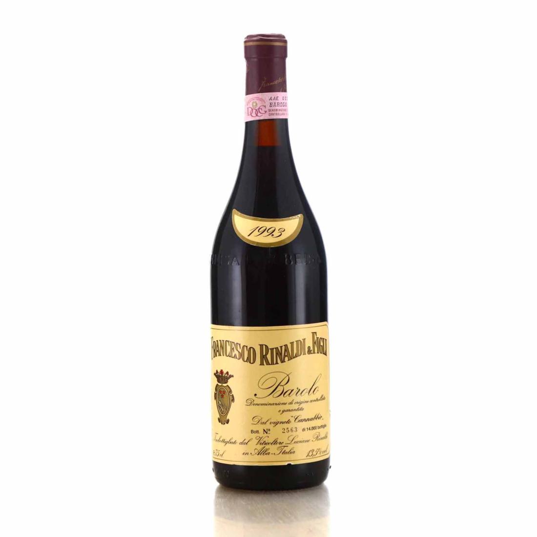 Francesco Rinaldi Cannubi 1993 Barolo Wine | Wine Auctioneer