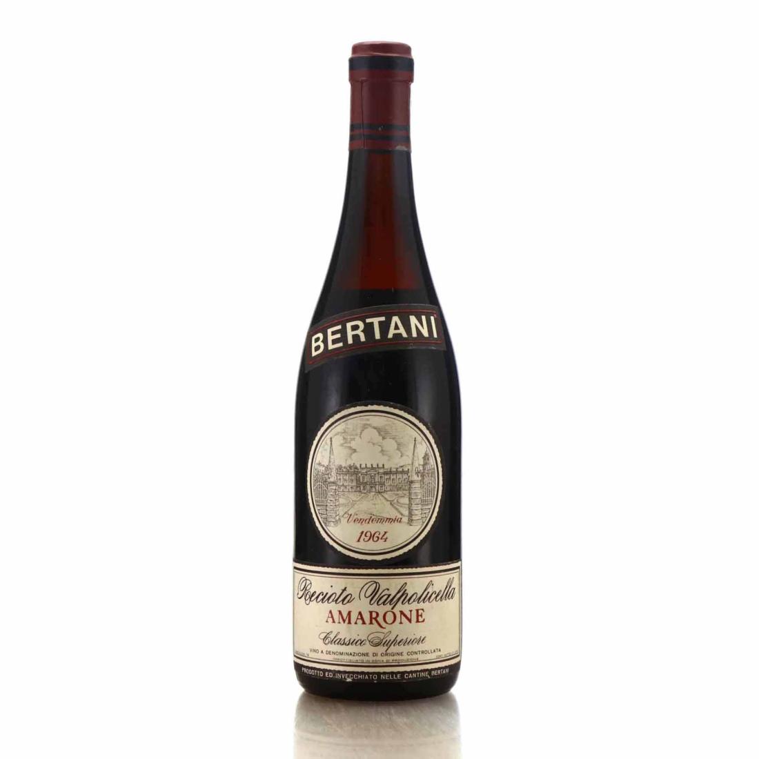 Bertani 1964 Recioto Valpolicella Amarone Classico Superiore Wine ...