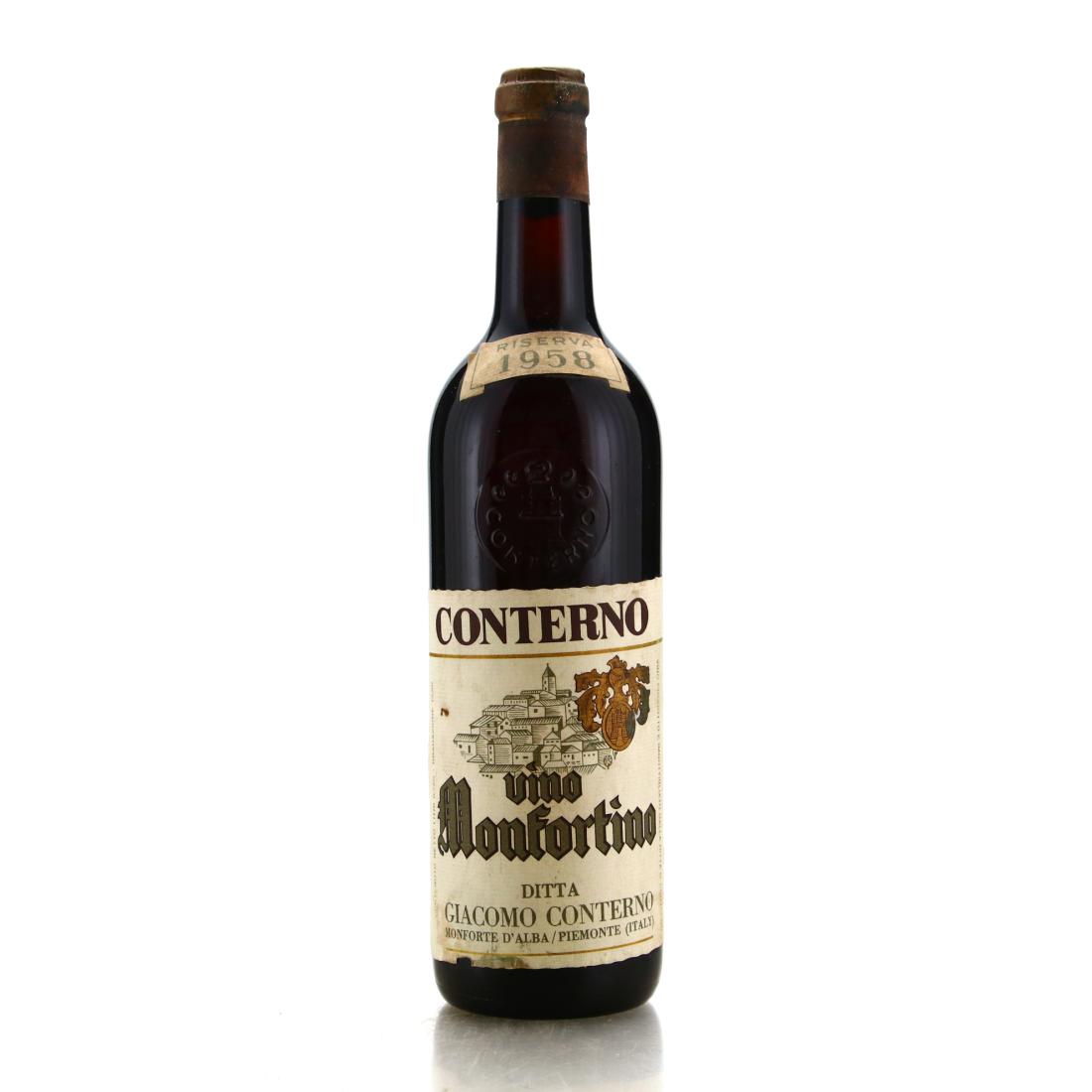 Giacomo Conterno Vino Monfortino 1958 Piedmont Riserva Wine | Wine ...