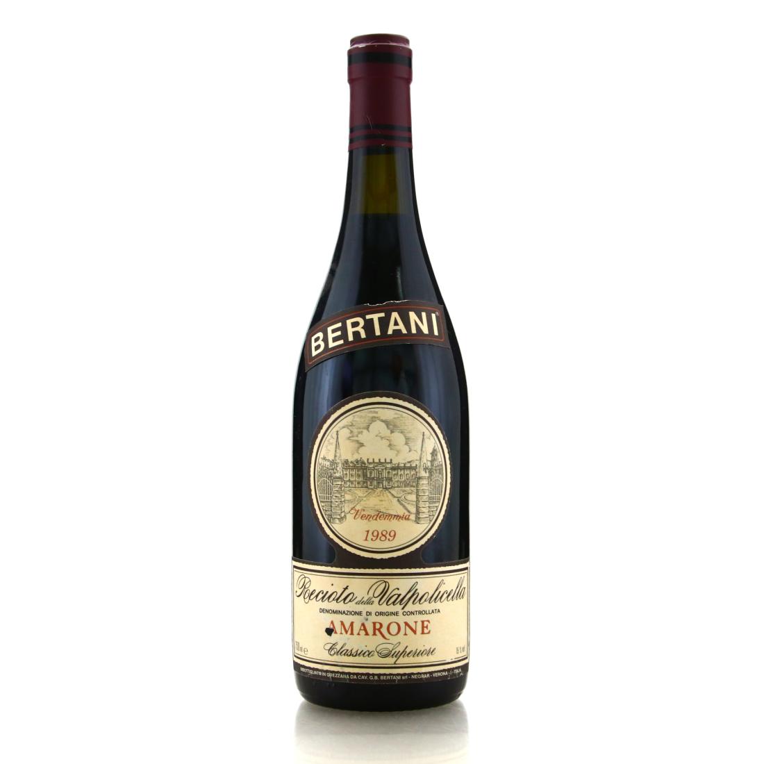 Bertani 1989 Amarone Della Valpolicella Classico Wine | Wine Auctioneer