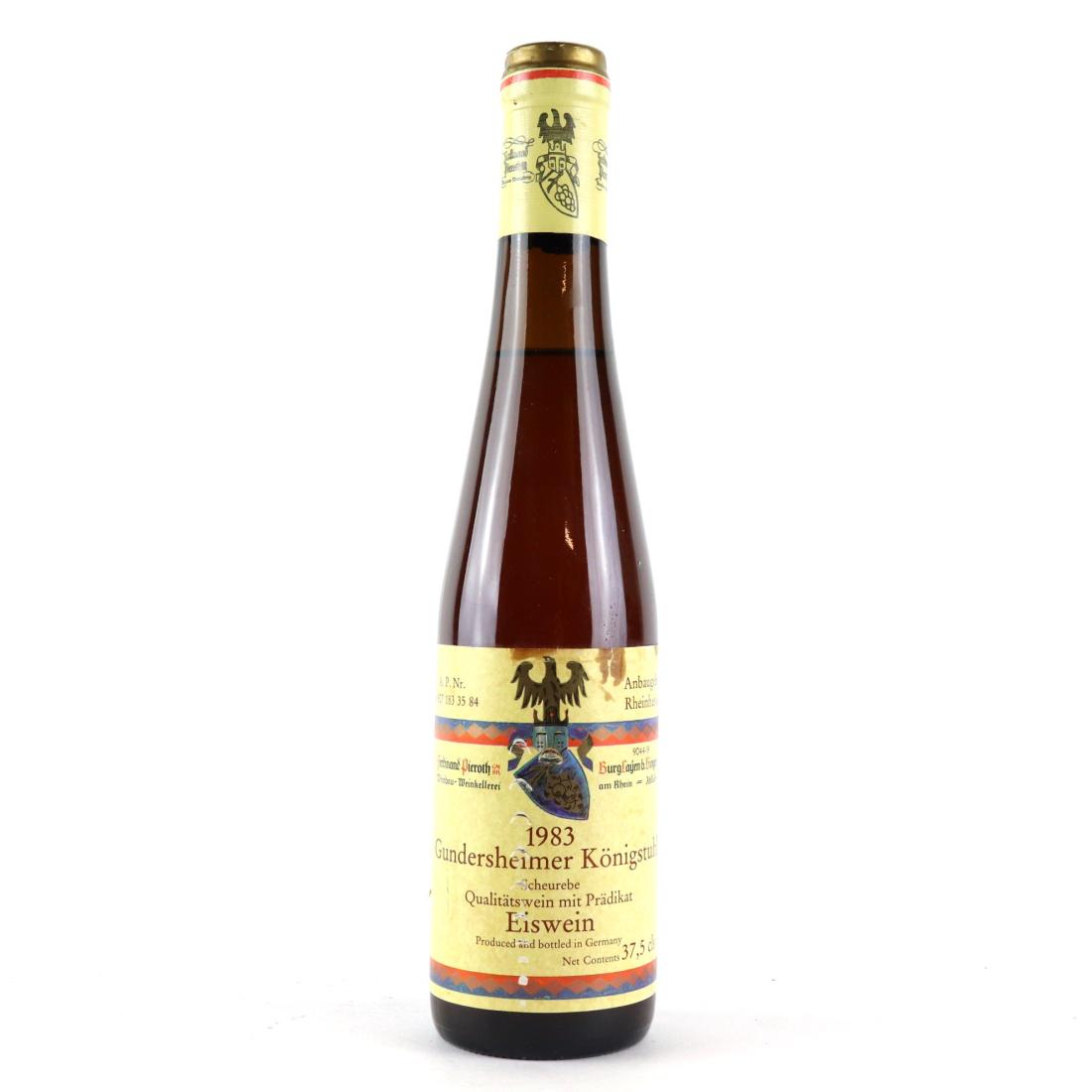 Pieroth Gundersheimer Konigstuhl Scheurebe Eiswein 1983 Rheinhessen ...