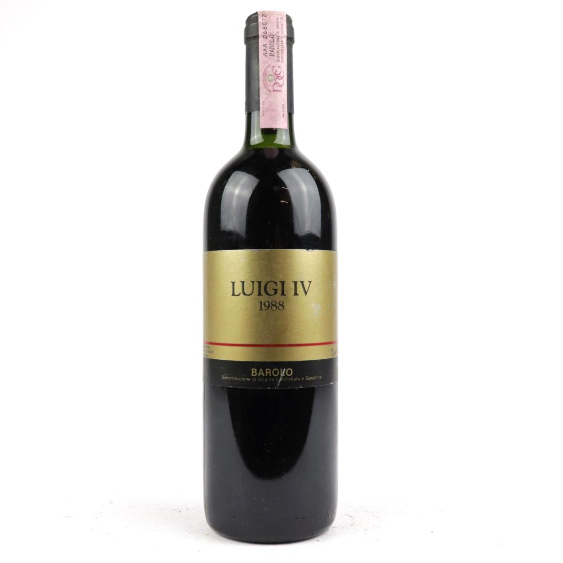 Luigi IV 1988 Barolo Wine | Wine Auctioneer