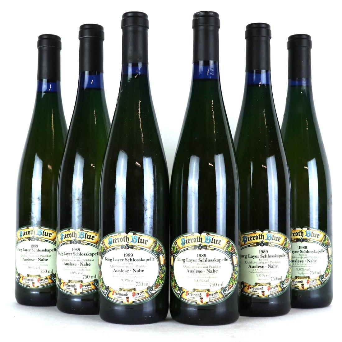 Pieroth Burg Layer Schlosskapelle Riesling Auslese 1989 Nahe Wine ...