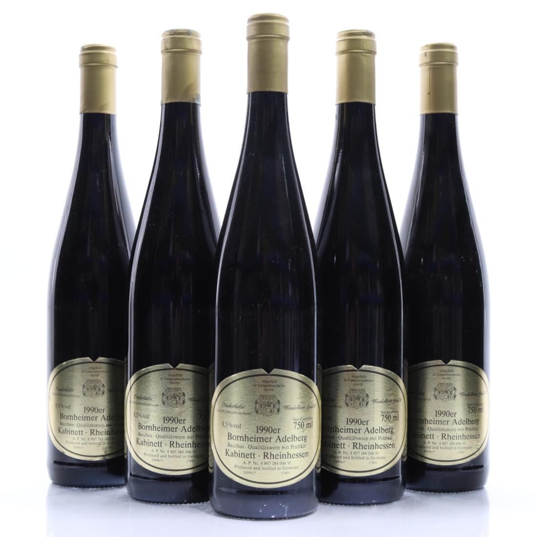 Niederthaler Bornheimer Adelberg Baccus Kabinett 1990 Rheinhessen Wine ...