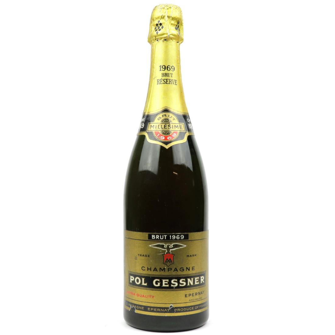 Pol Gessner Brut Reserve 1969 Vintage Champagne Wine | Wine Auctioneer