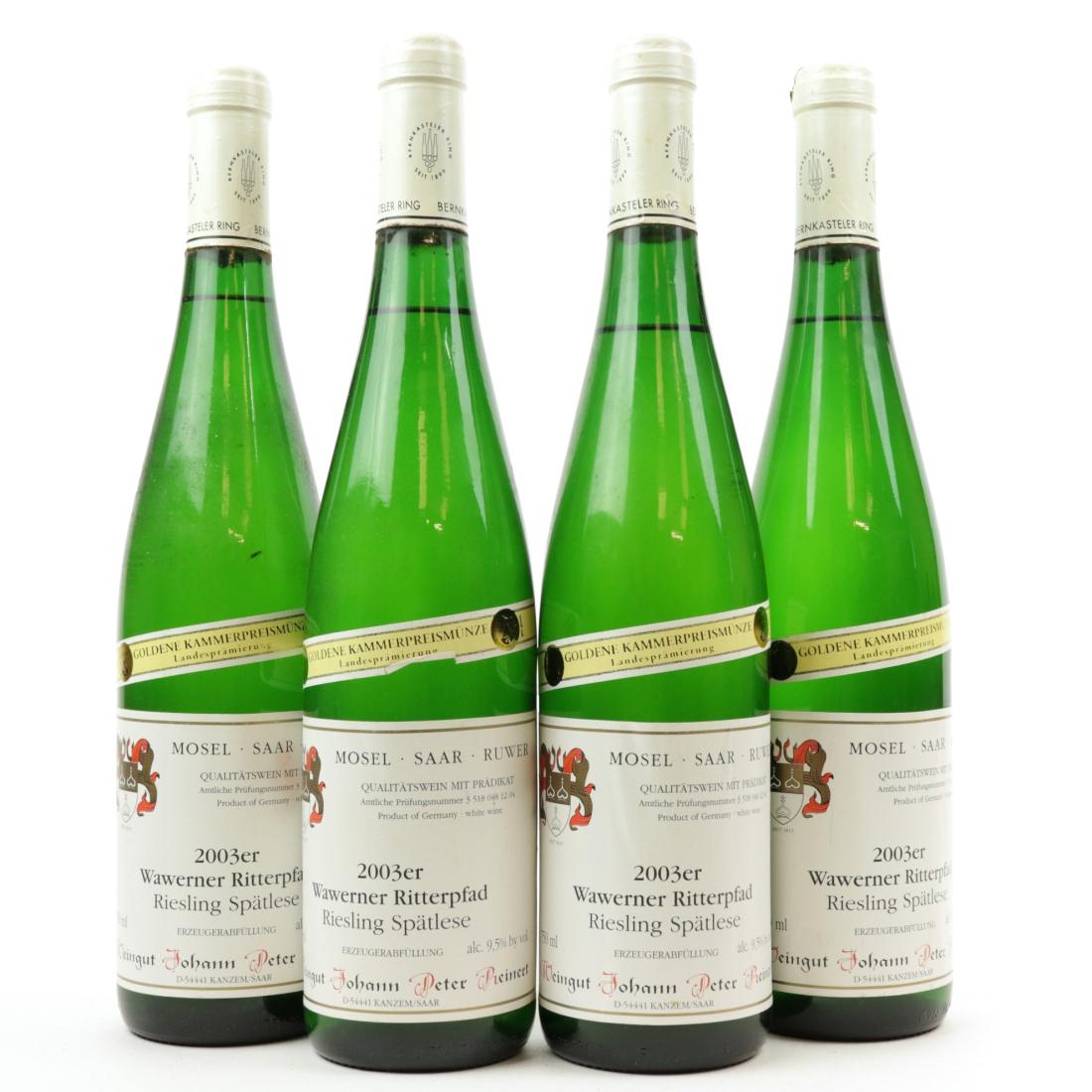 Reinert Wawerner Ritterpfad Riesling Spatlese 2003 Mosel Wine | Wine ...