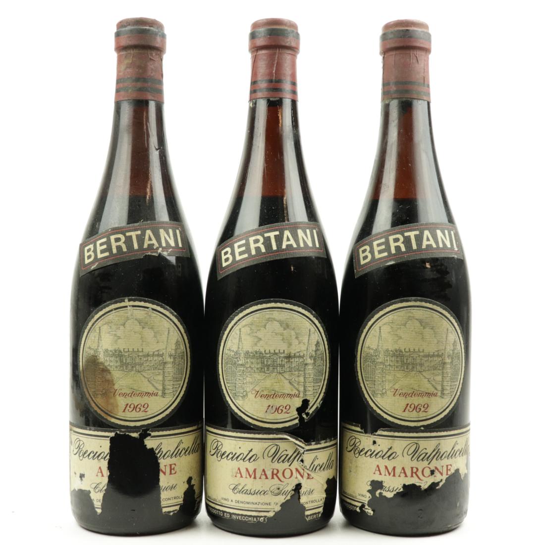 Bertani Recioto Della Valpolicella 1962 Verona Classico Superiore Wine ...